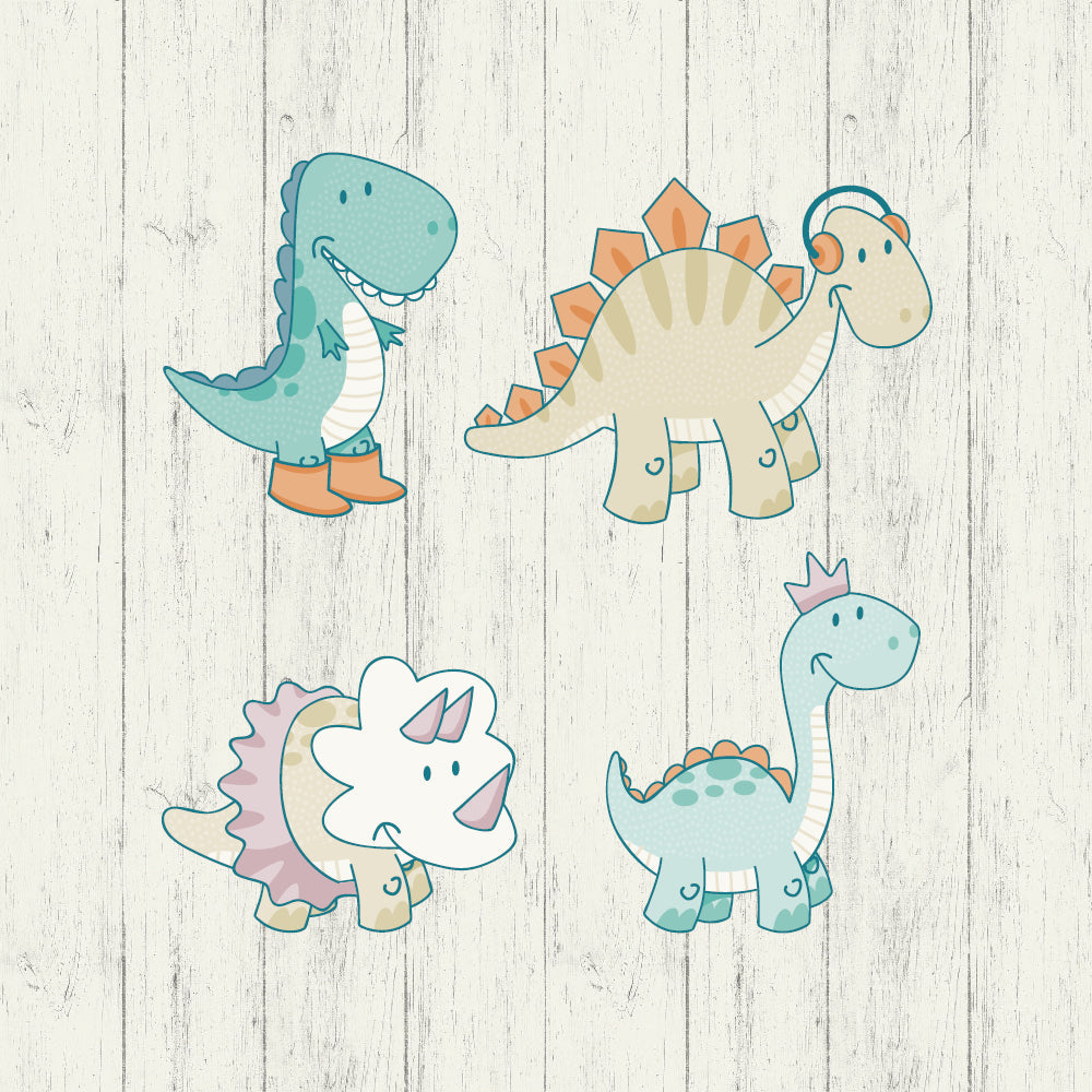 Dino Buddies Labels Collection | InkyBug