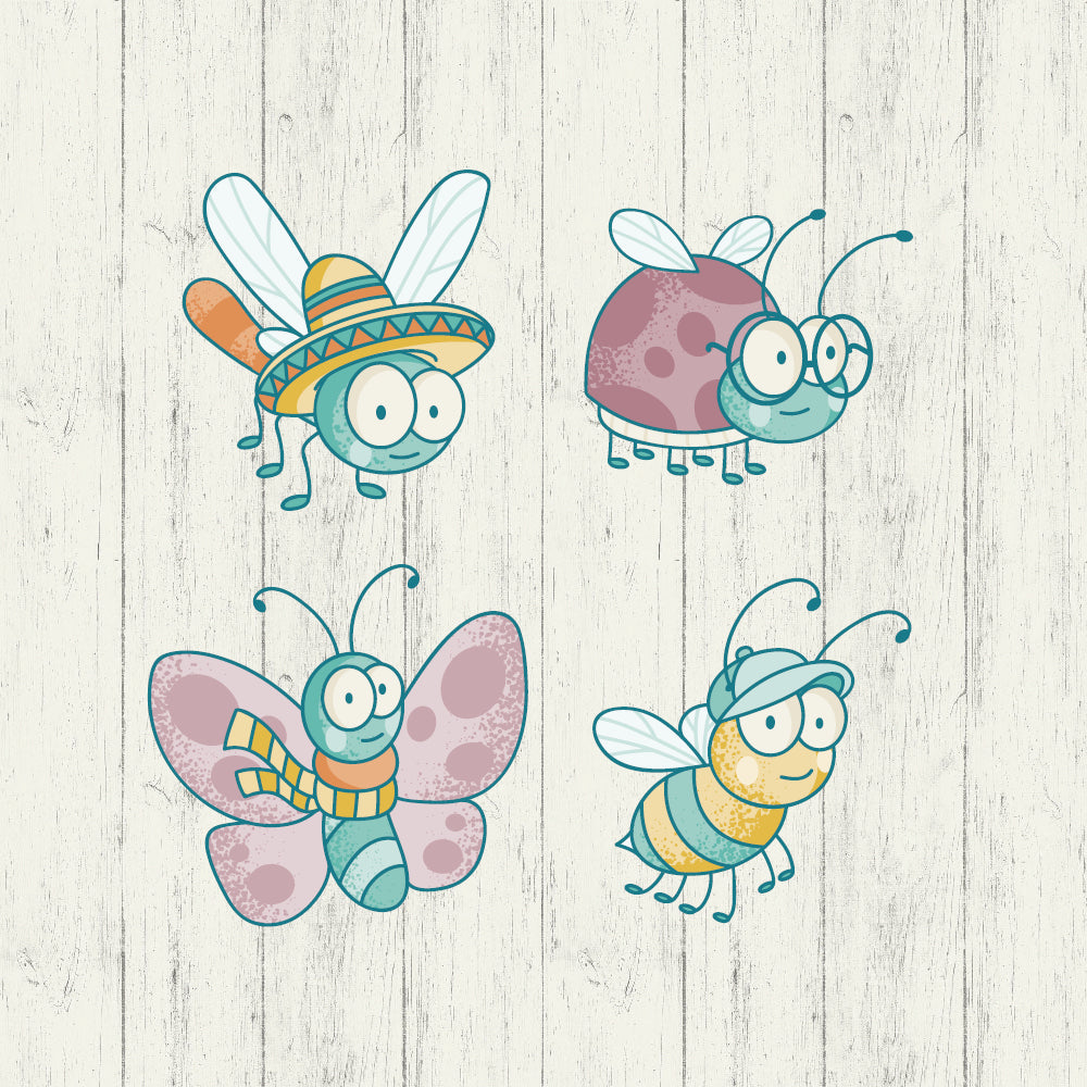 Cute Critters Labels Collection | InkyBug