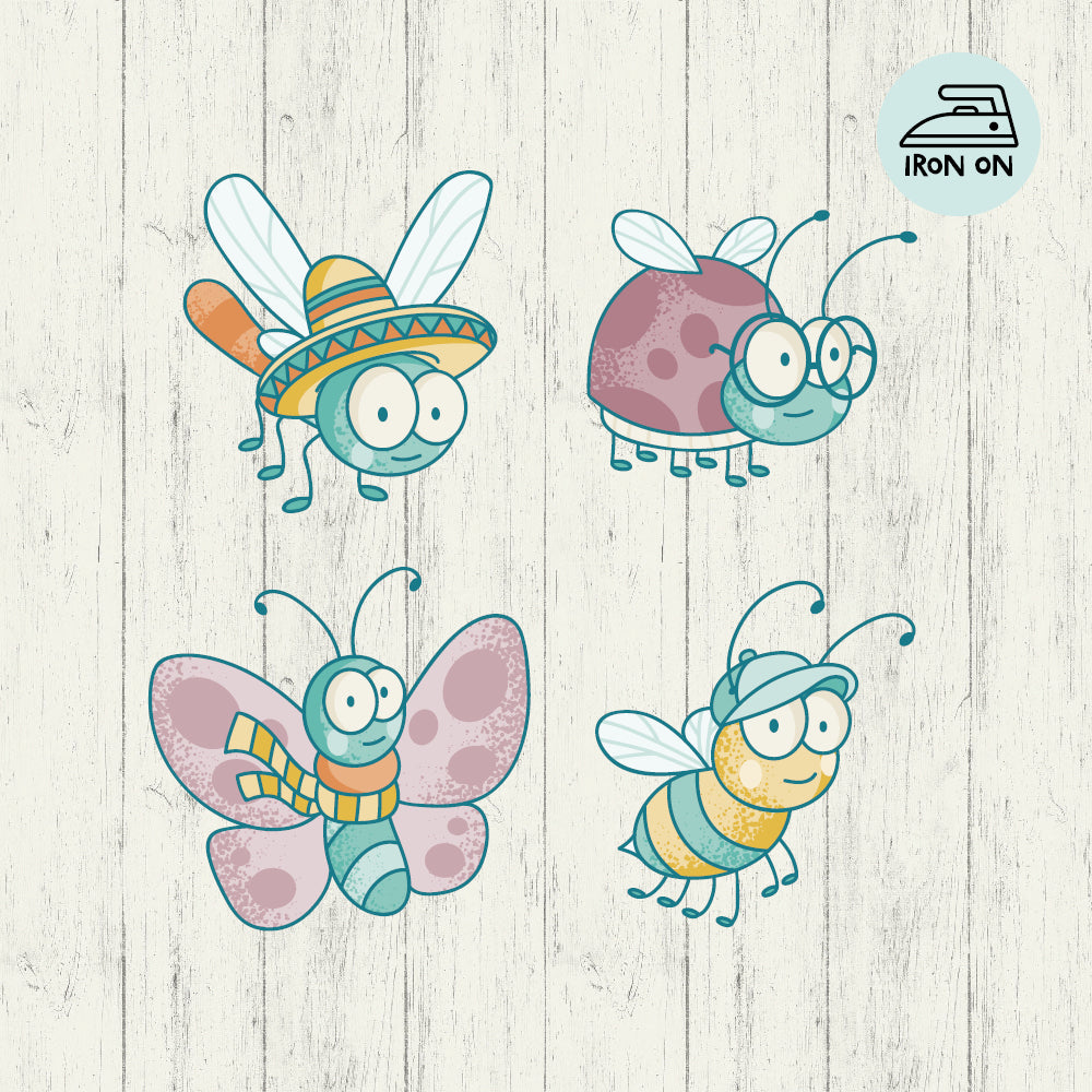 Cute Critters Iron-On Labels | InkyBug