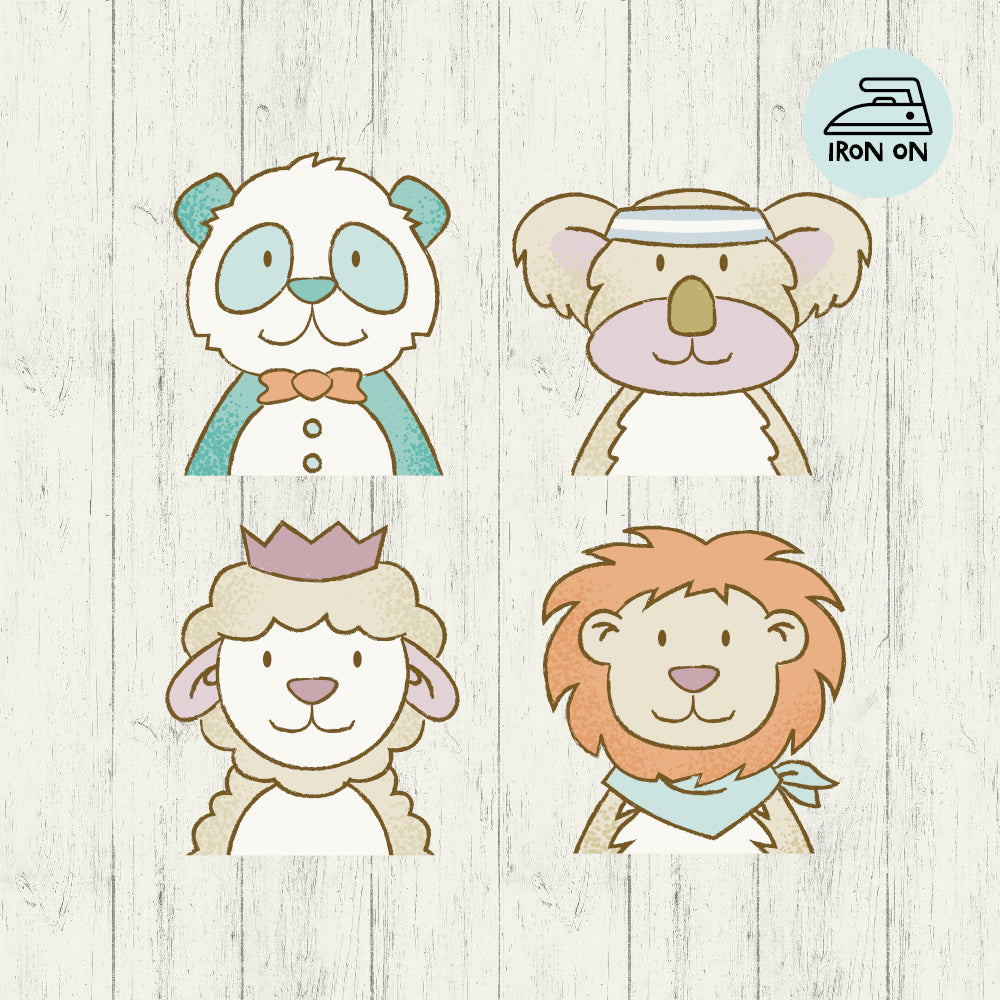 Fuzzy Friends Iron-On Labels | InkyBug