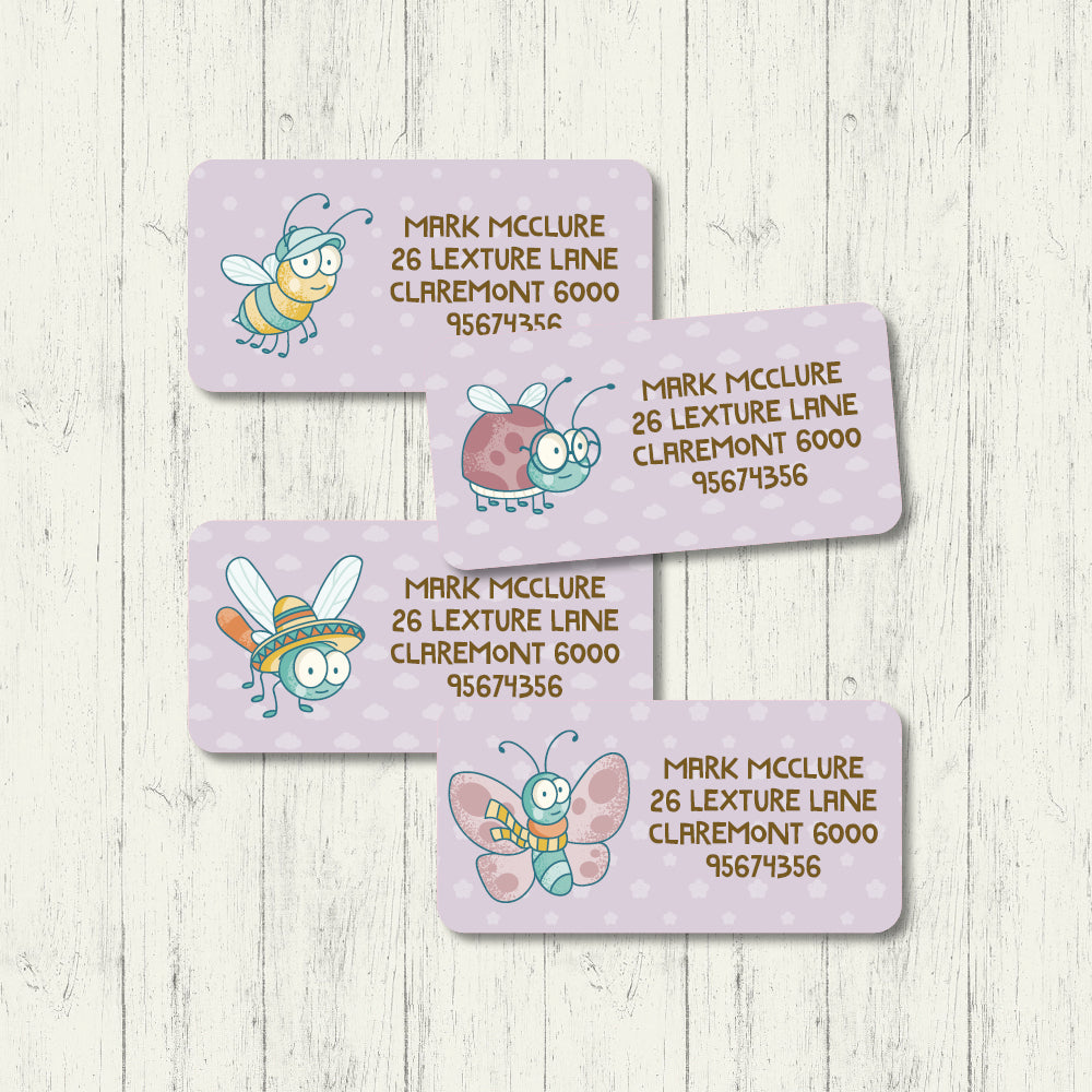 Cute Critters Address Labels | Personalized Animal Stickers