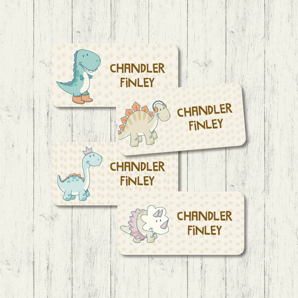 Dino Buddies Standard Labels | Durable Name Stickers