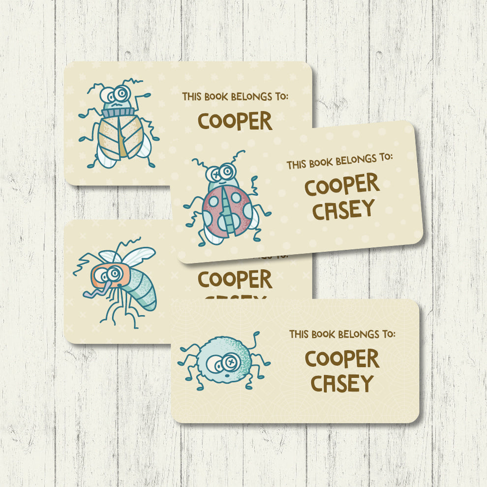 EEEWW Book Labels – Personalised Kids Name Stickers