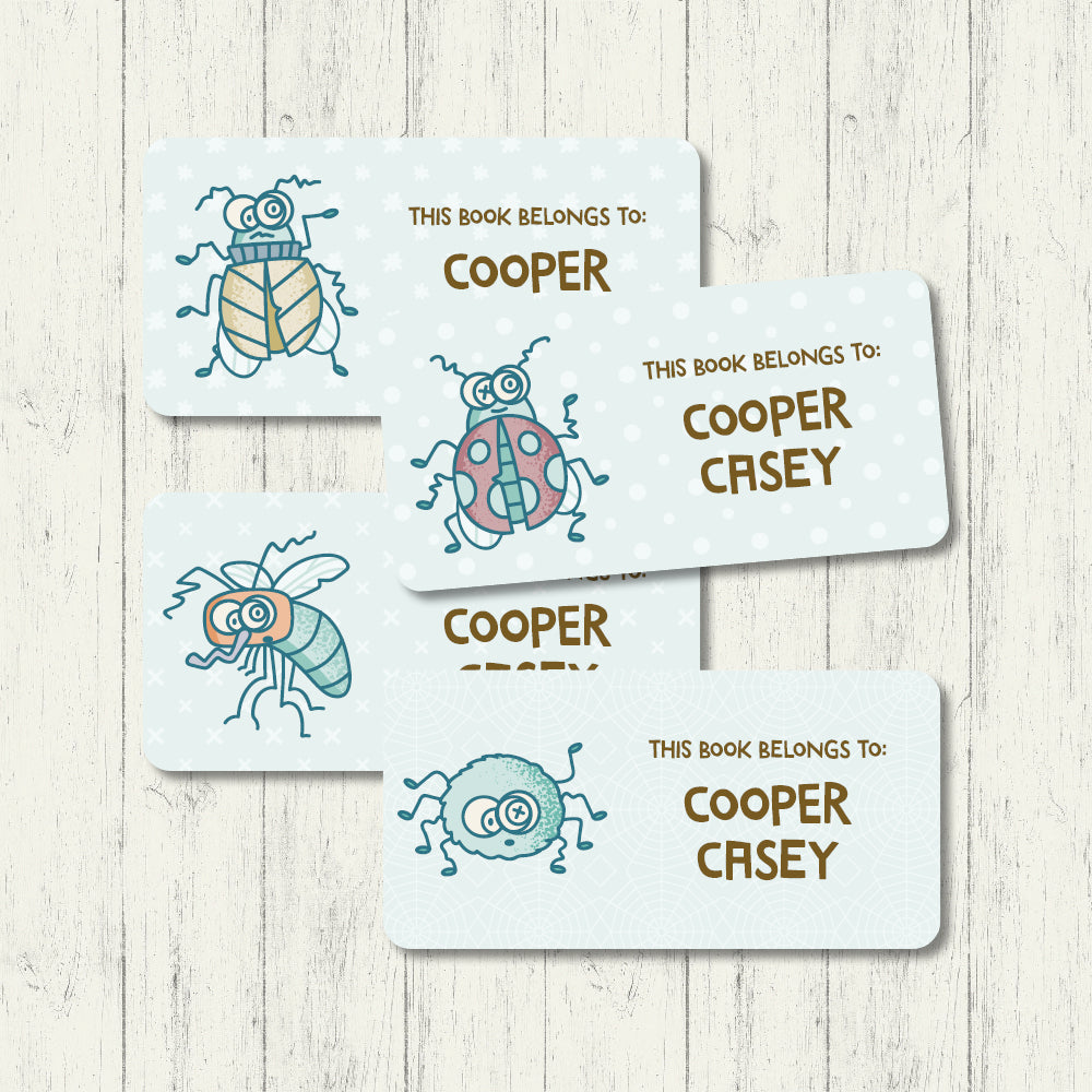 EEEWW Book Labels – Personalised Kids Name Stickers