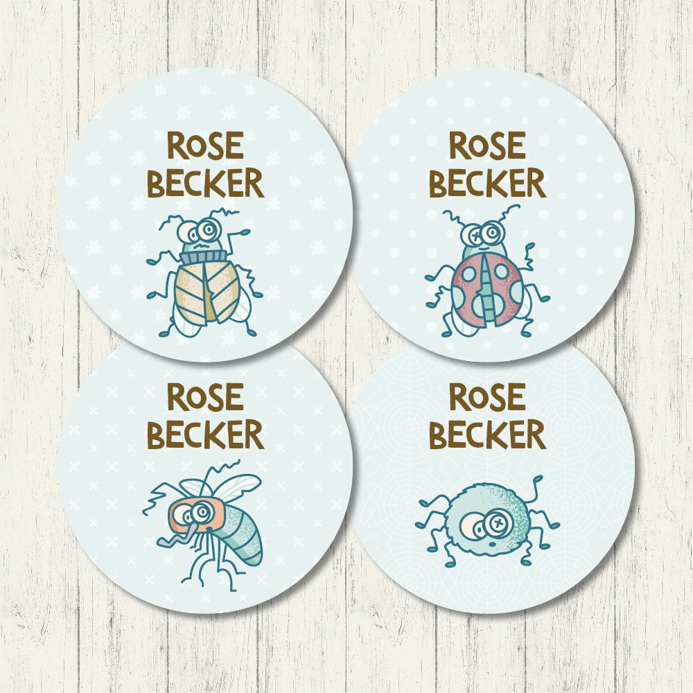 EEEWW Circle Labels – Durable Name Stickers for Kids